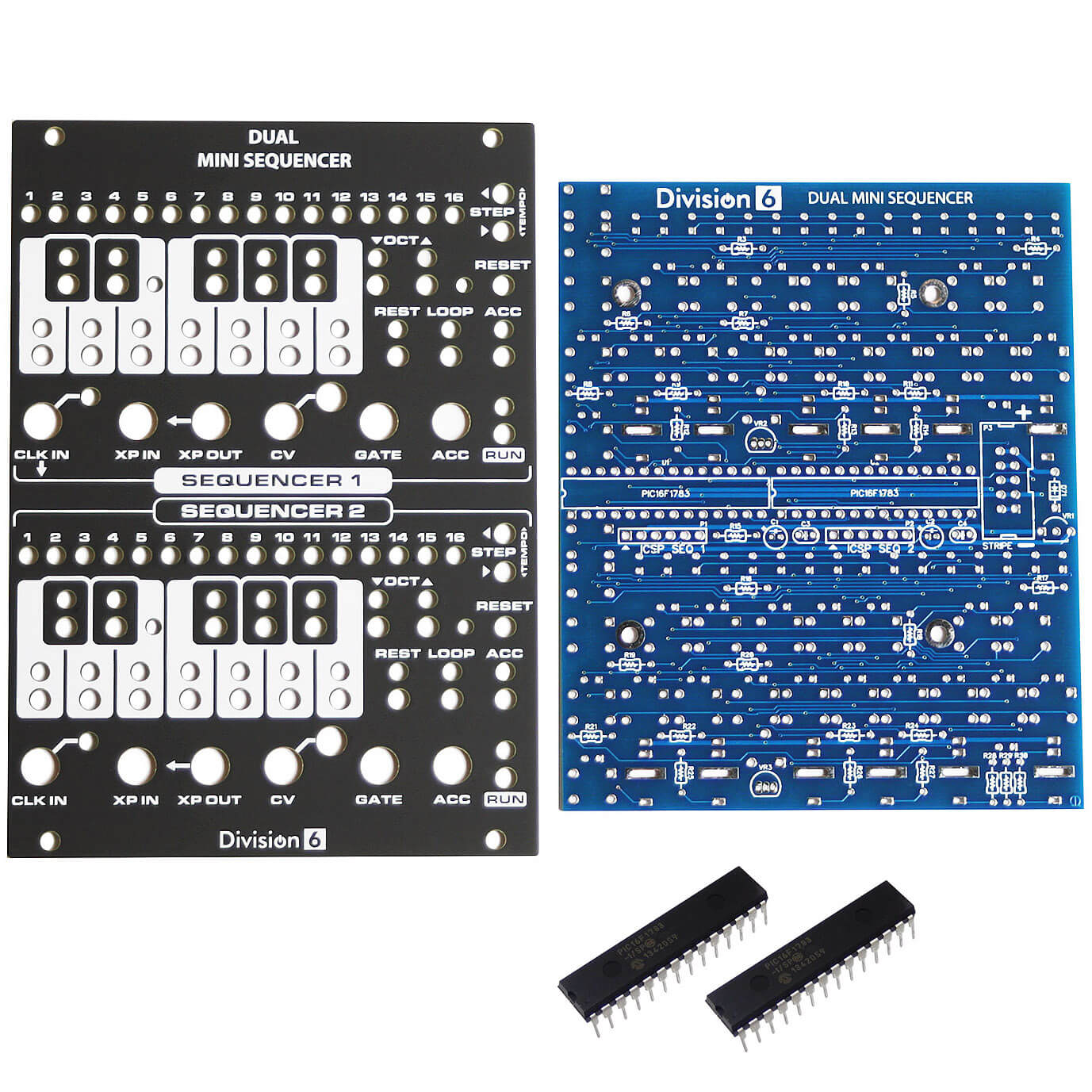 Dual Mini Sequencer PCB Chip Combo – Division 6